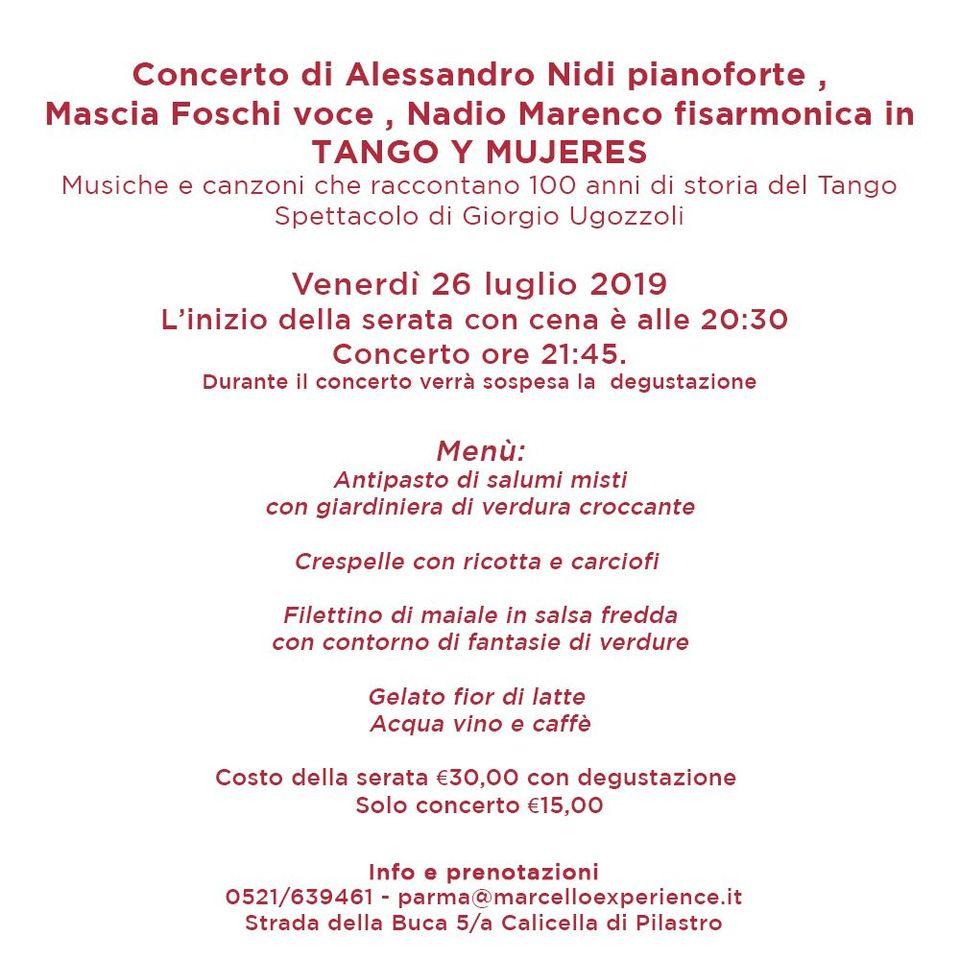 Menu at Marcello Experience restaurant, Calicella