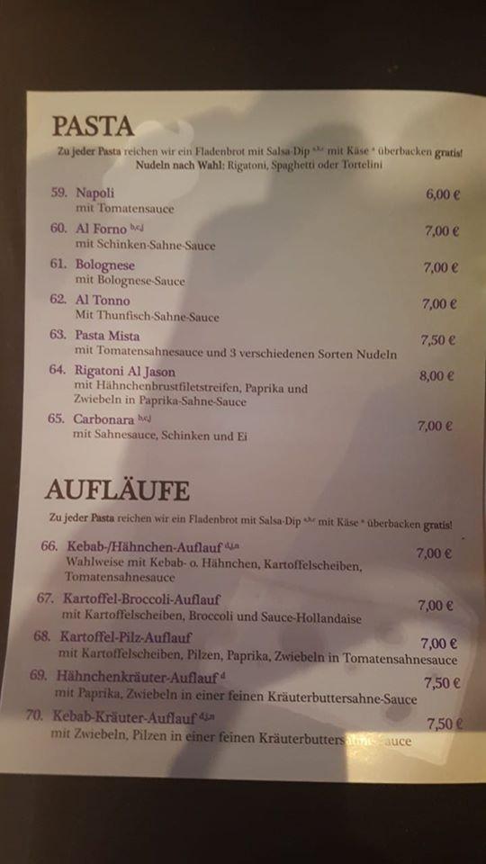Speisekarte von Pizzeria Baran, Neuenhaus, Hauptstr.56