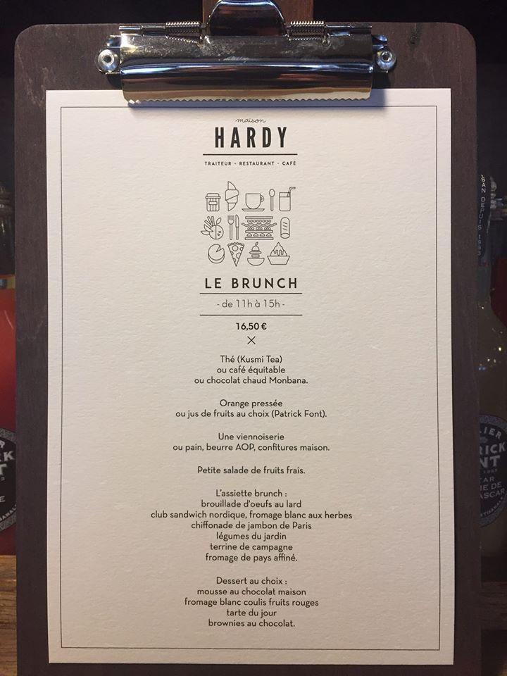 Menu au MAISON HARDY restaurant, Rouen, 22 Pl. du Vieux Marché