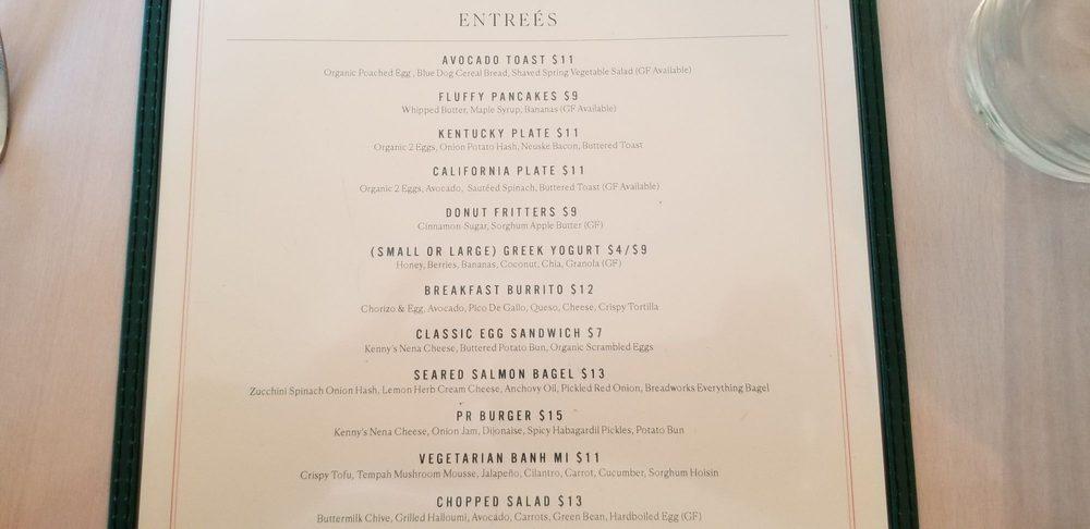 Menu at The Pine Room pub & bar, Prospect