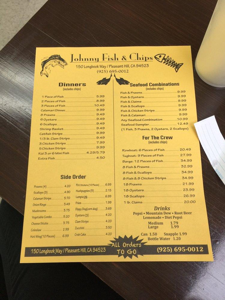 Menu at Tugboat Fish & Chips fast food, Pleasant Hill