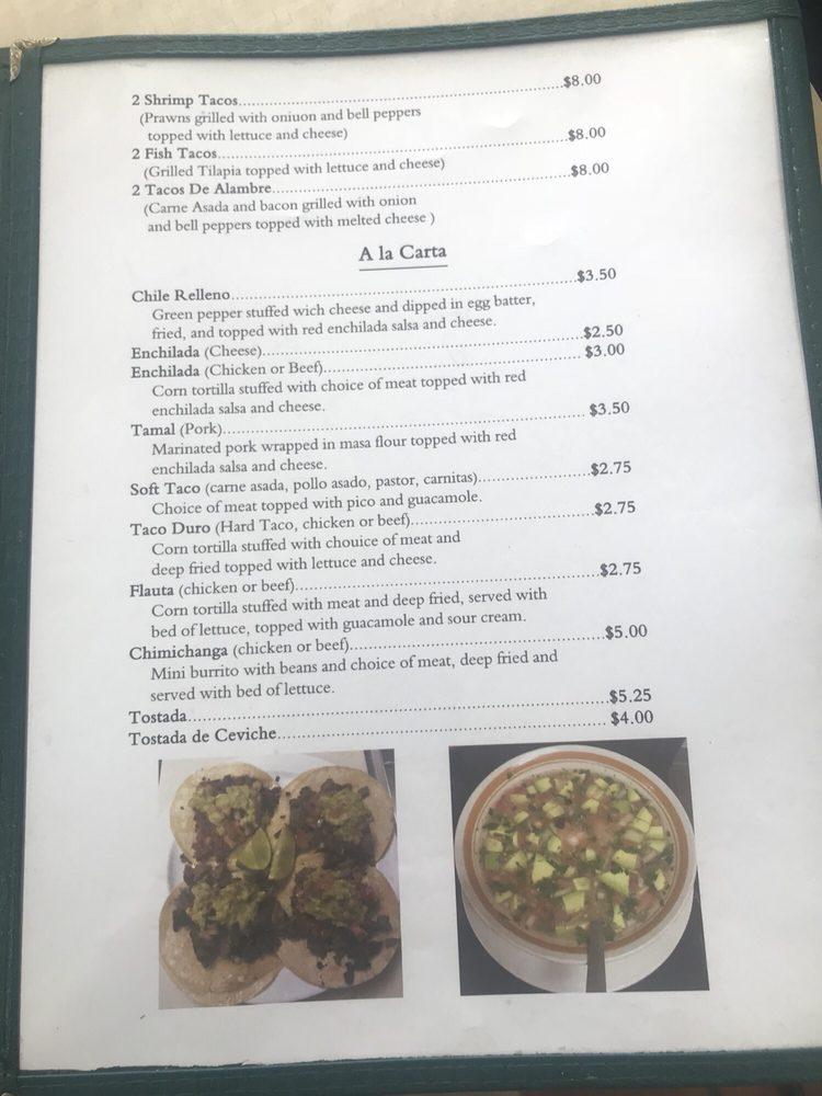 Menu at Burrito Palace fast food, Vacaville