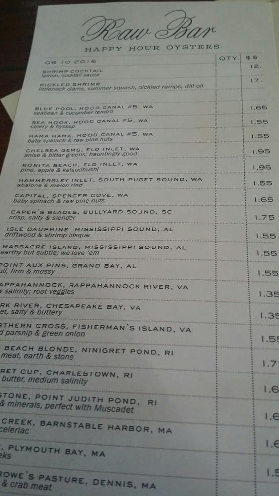 Menu at Kimball House pub & bar, Decatur