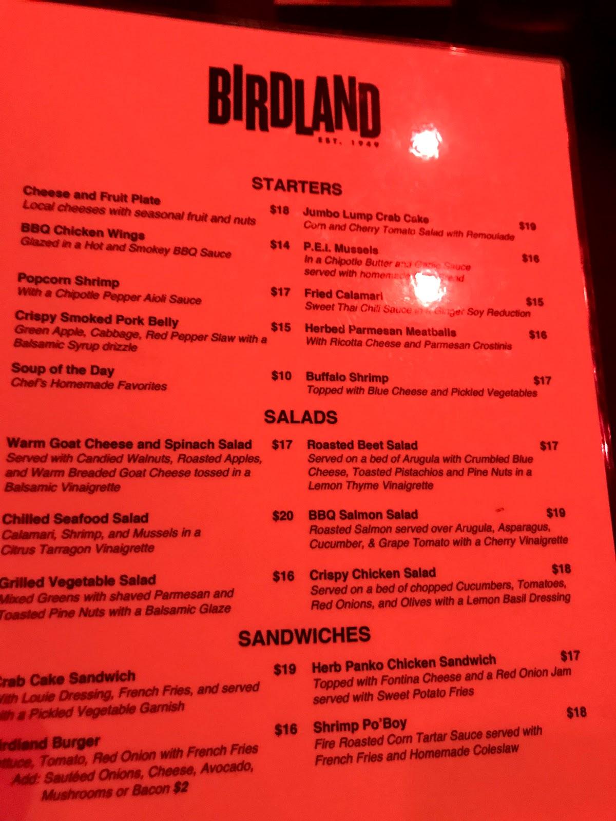 Menu at The Iridium pub & bar, West New York