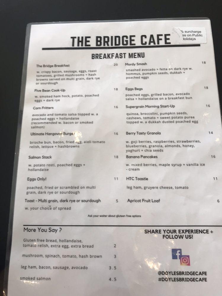 Menu at Doyles Deck & Bistro pub & bar, Aspendale, 1 Nepean Hwy
