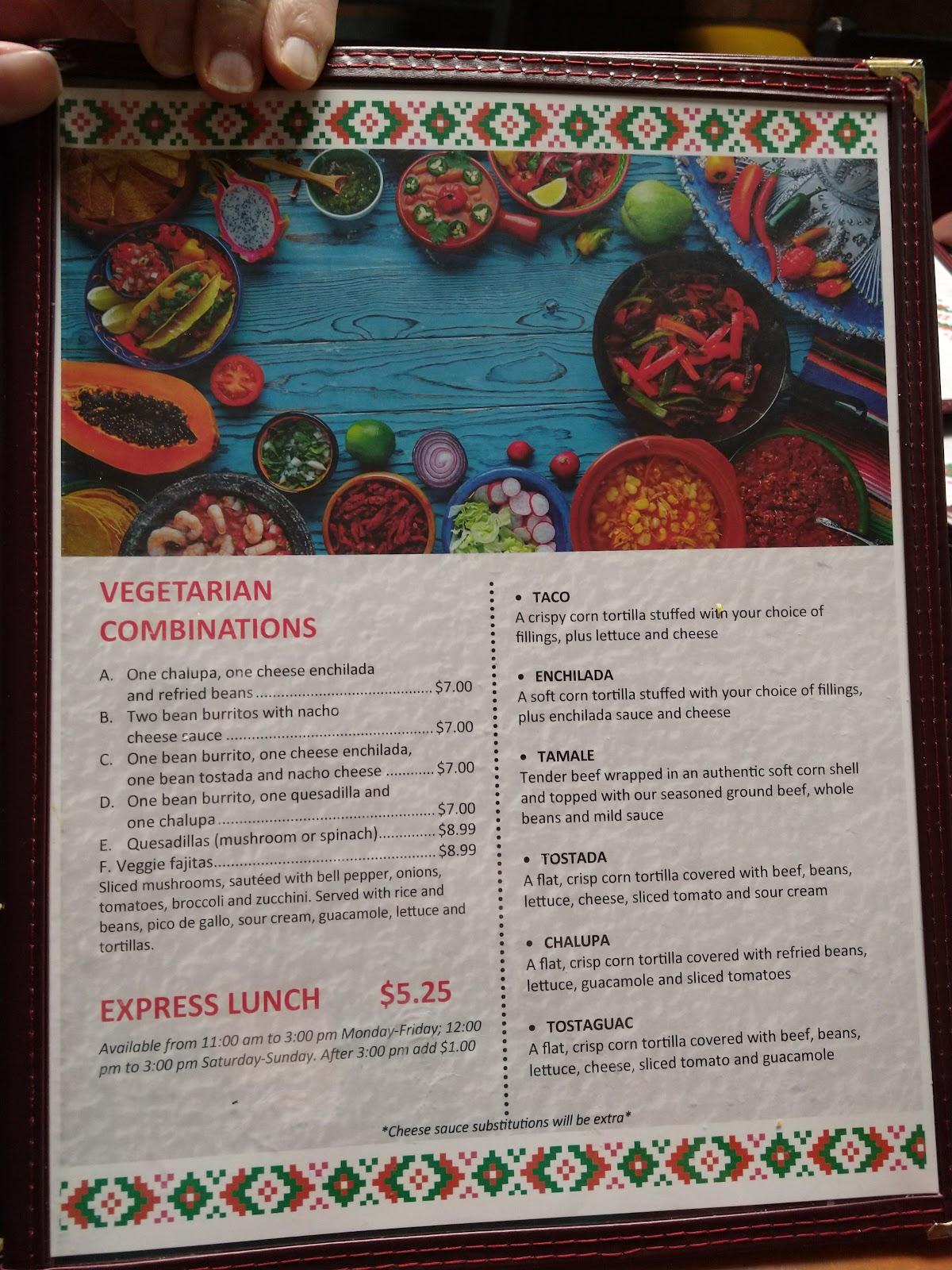 Menu at Chaparrita Los Tapatios pub & bar, Keokuk