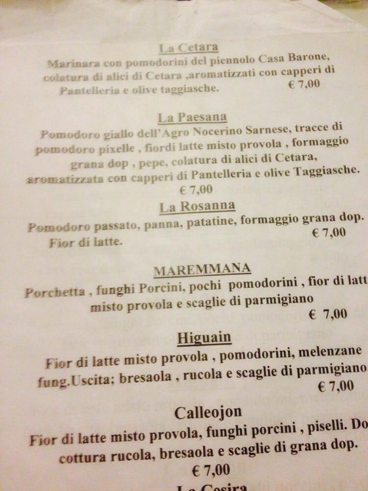 Menu at Lady Pizza pizzeria, Marano di Napoli, Via Adda