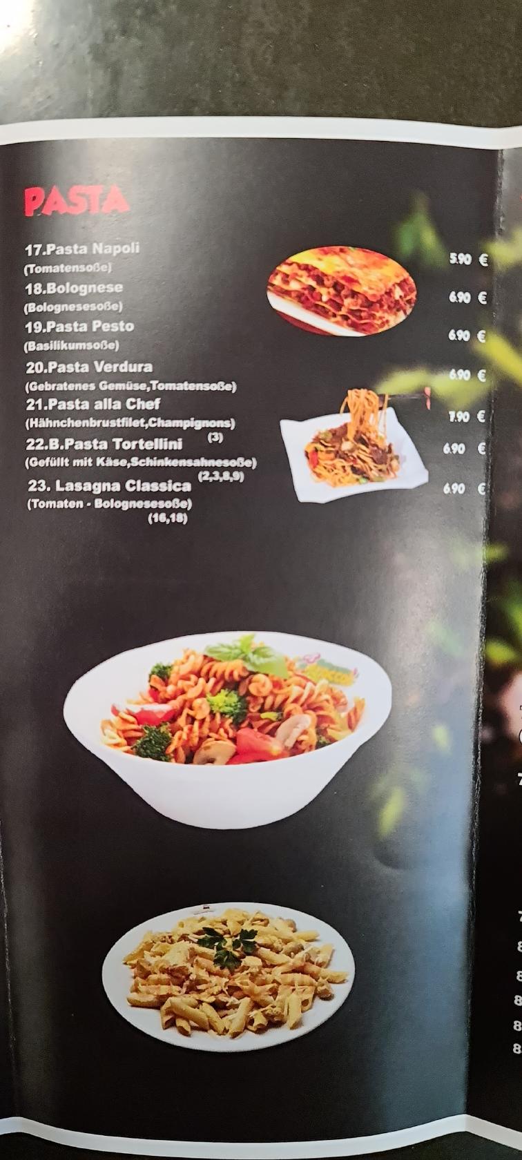 Menu at MEDITERRANO RESTAURANT, Hanover