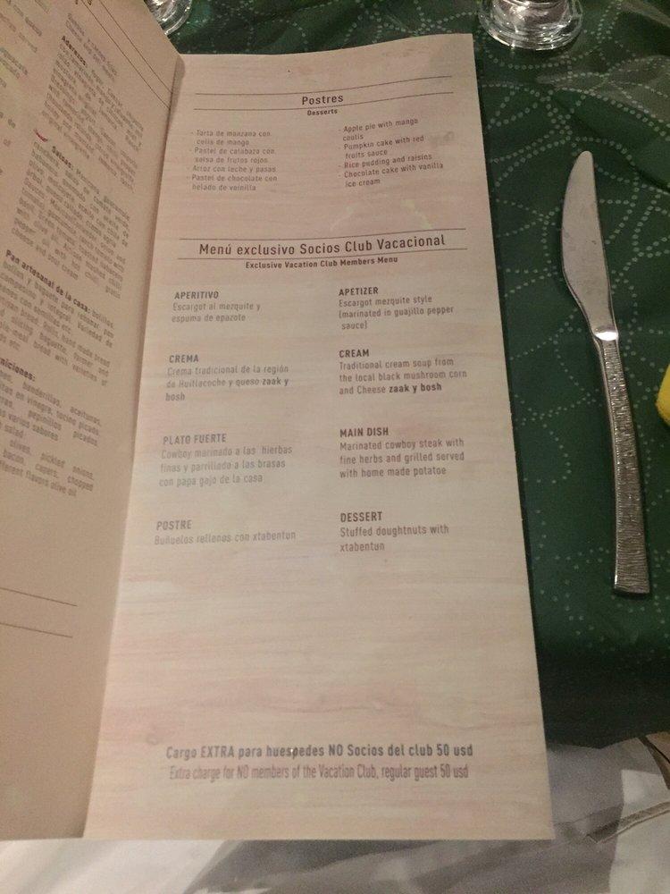 Menu at Pina Colada restaurant, Cancún, Boulevard Kukulcan KM 16.5 L-48 ...