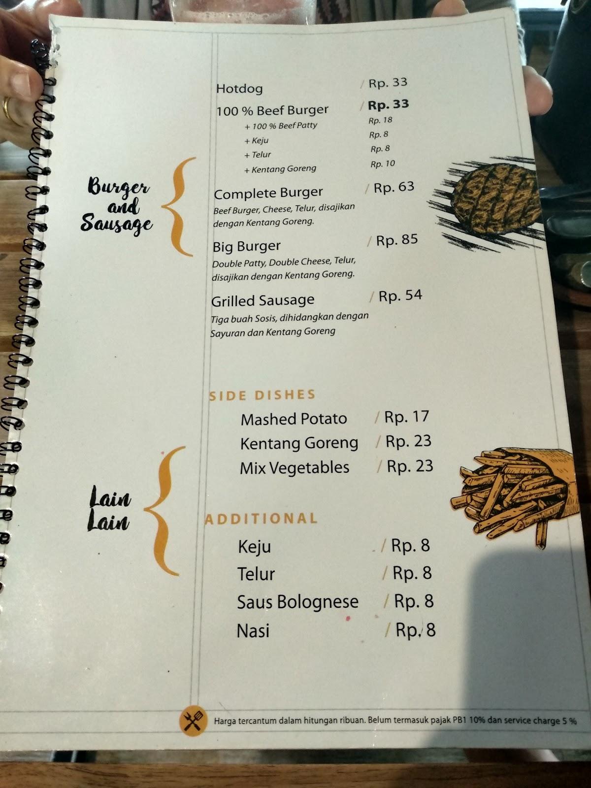 Menu at Andakar Steak - Radio Dalam steakhouse, Jakarta, Jl. Bri Radio ...