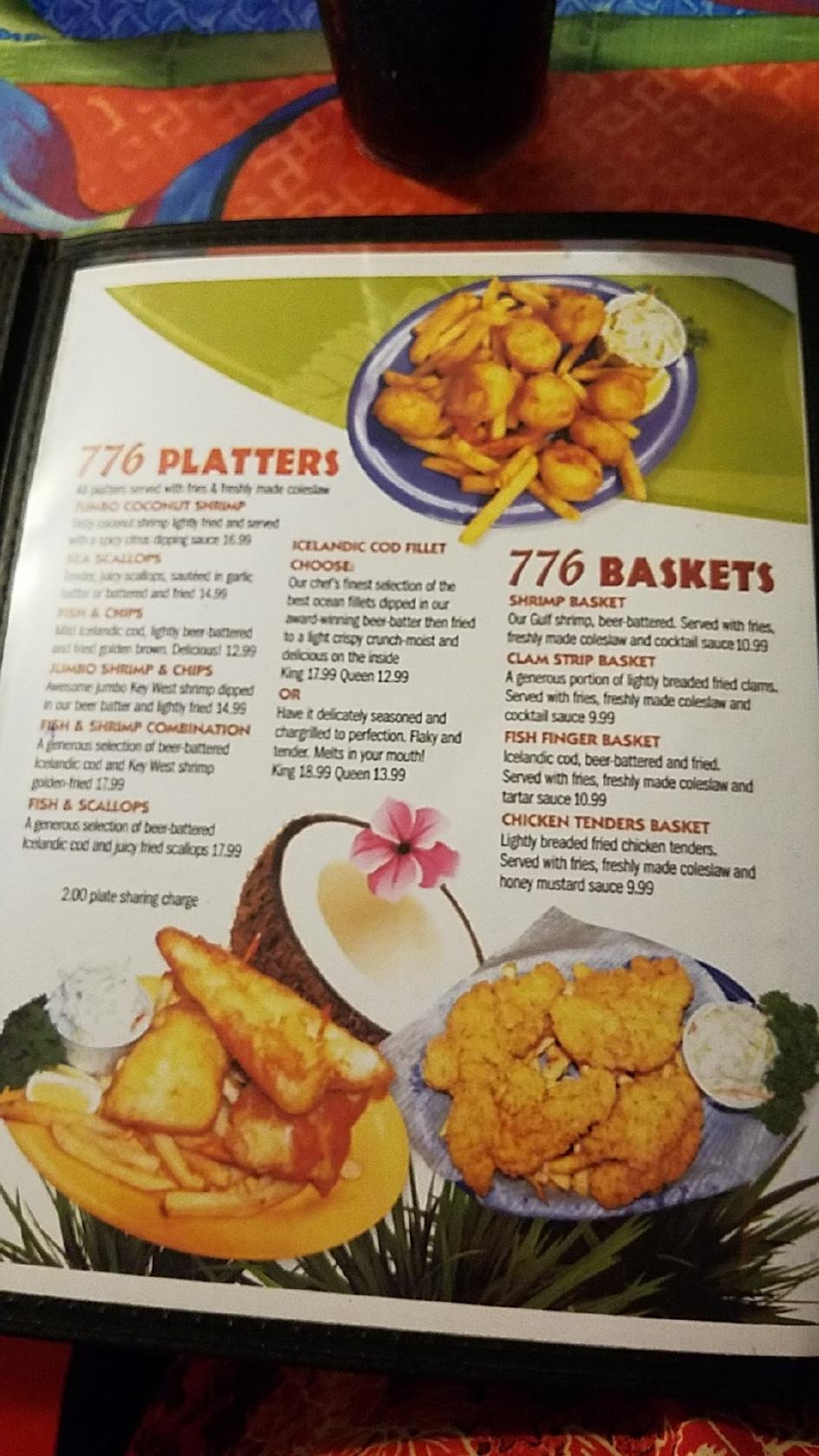 Menu at Cafe 776, Englewood