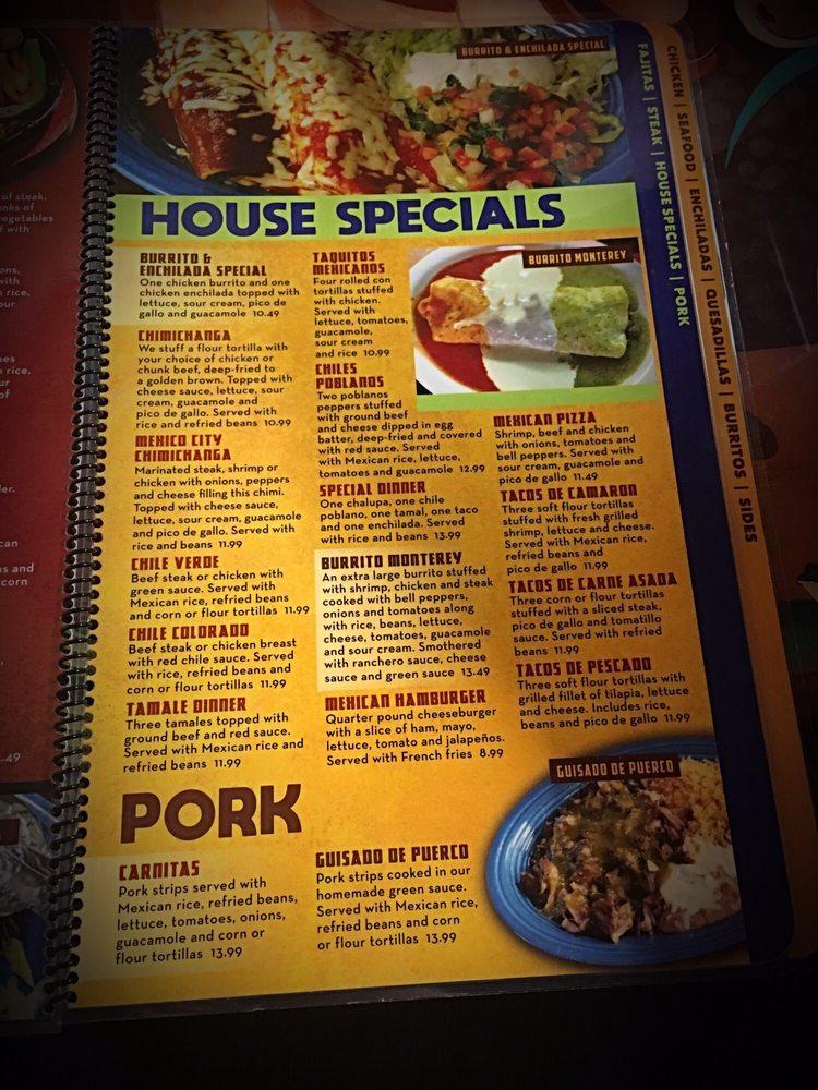 Menu at Casa Real restaurant, Otsego