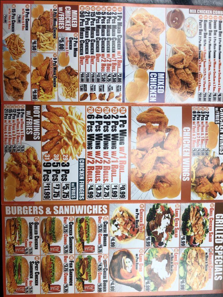 Menu at Kennedy Fried Chicken Port Chester restaurant, Port Chester
