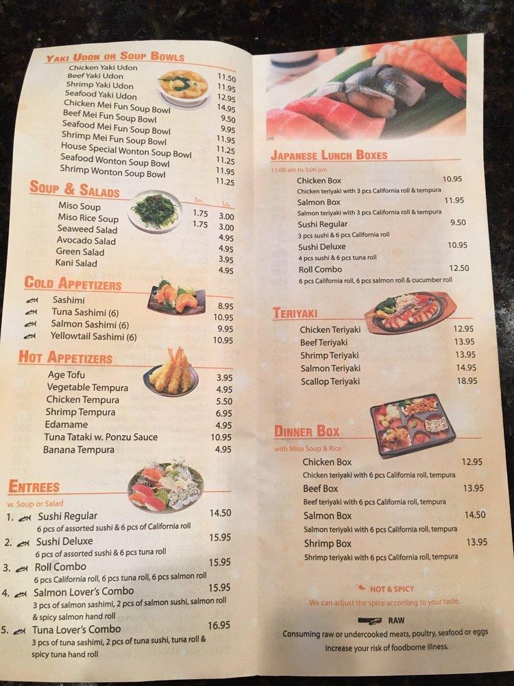 Menu at Taste Garden restaurant, Long Neck