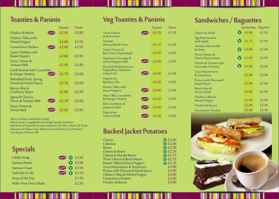 Menu at Meze Lazeez restaurant, Leicester
