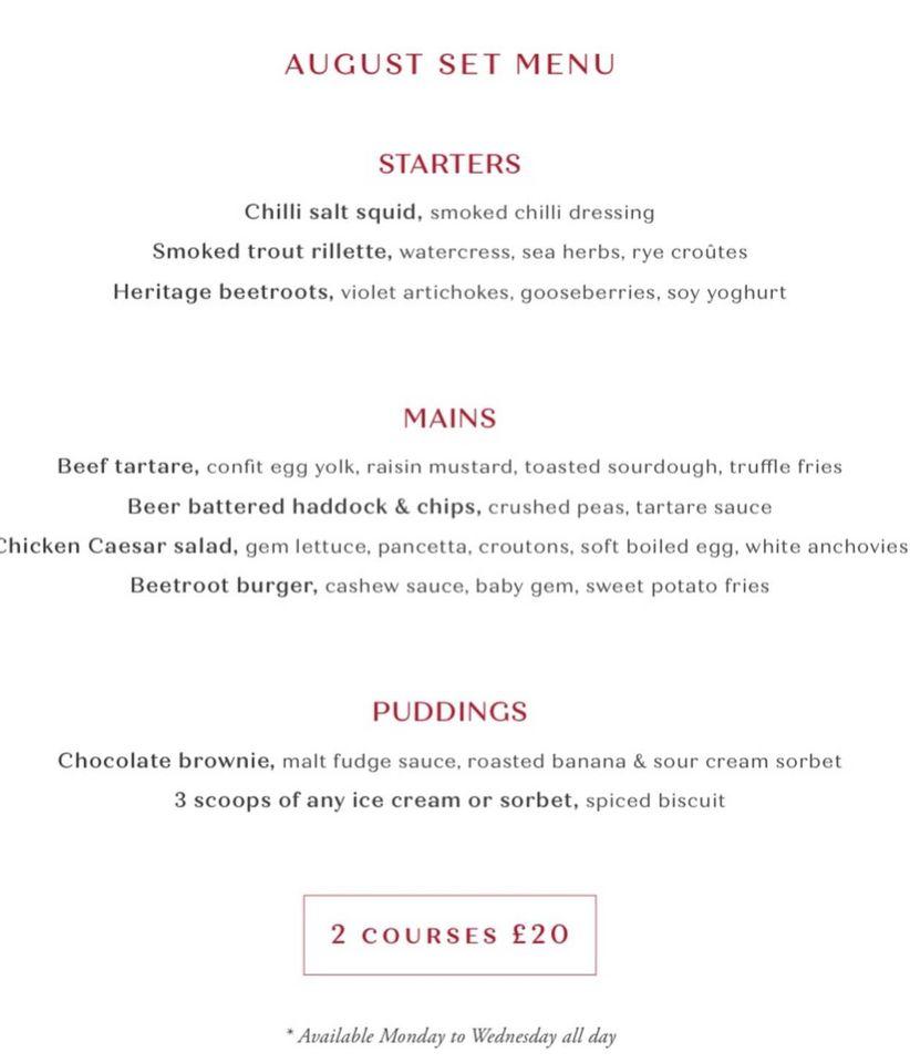 Menu at The Grazing Goat Pub & Boutique Hotel Marylebone, London, 6 New ...