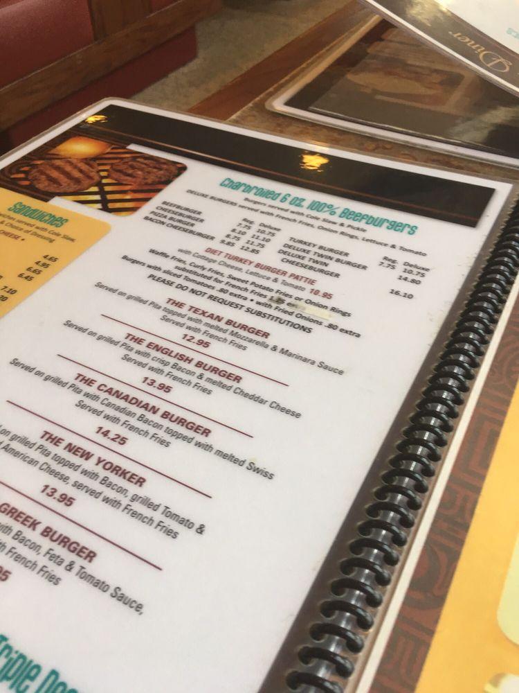 Menu at Embassy Diner restaurant, Bethpage