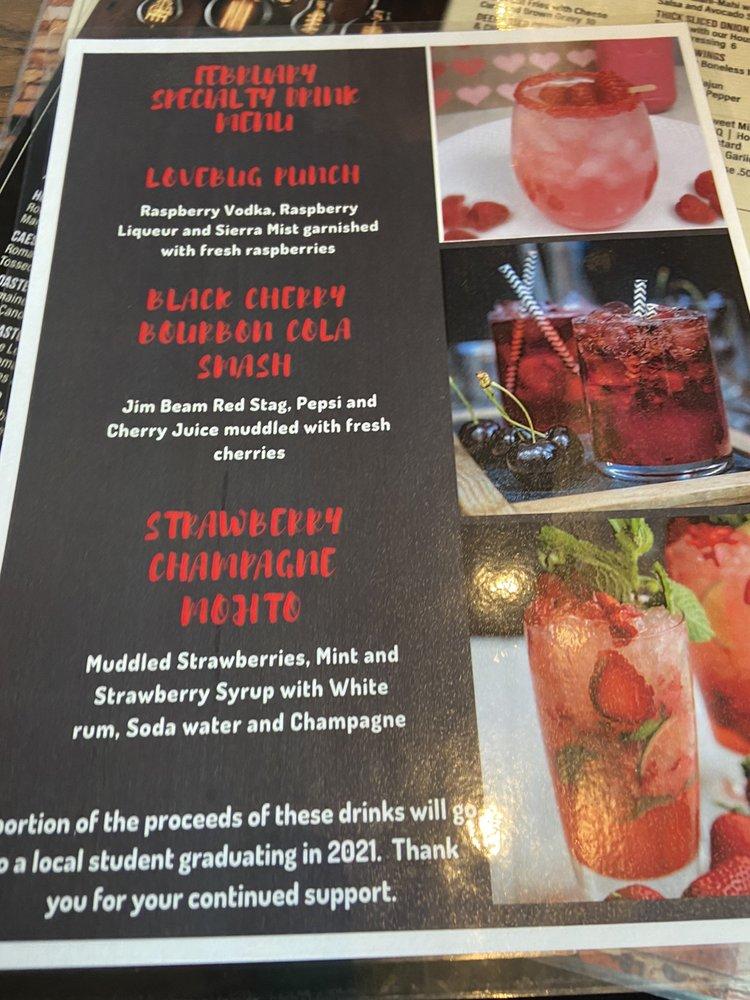 Menu at Zero Dock Street Restaurant & Bar, Carthage
