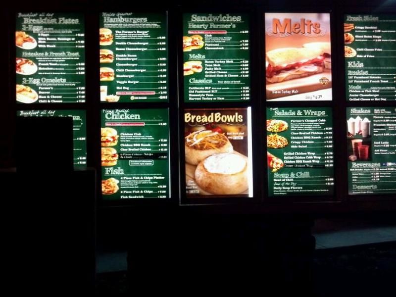 Menu at Farmer Boys restaurant, Hemet