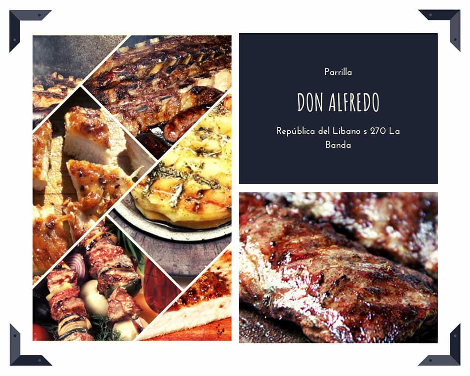 Menu at Parrilla Alfredo, La Banda