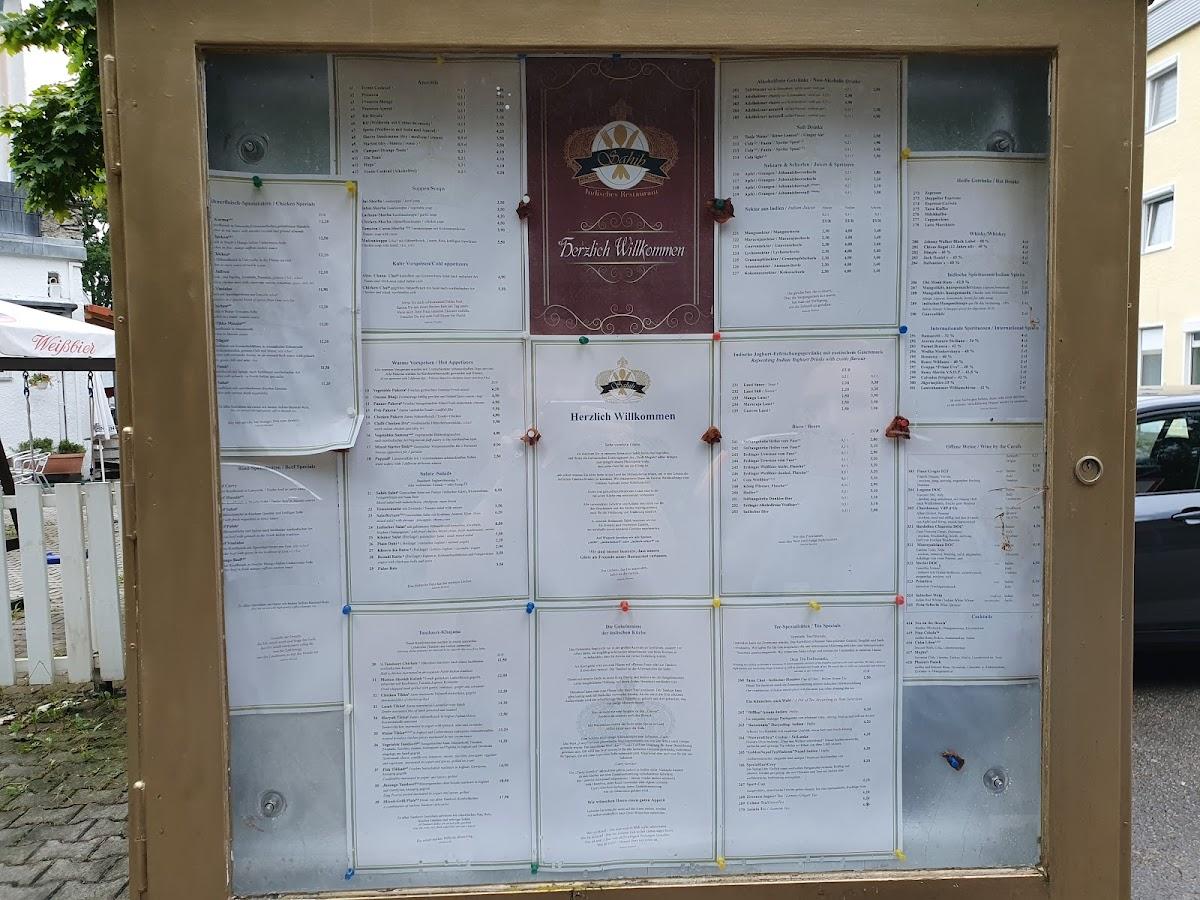 Speisekarte von Sahib Indisches Restaurant, Waldkraiburg