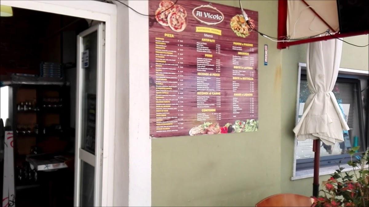 Menu at Ristorante Pizzeria Al Vicolo, Albissola Marina