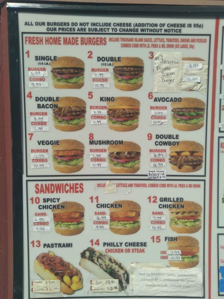 Menu at Station 49 Grill restaurant, San Andreas