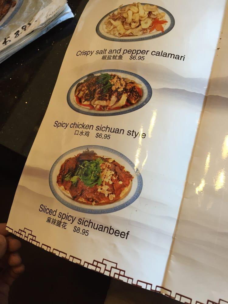 Menu at Da Chef Noodle restaurant, Bermuda Dunes
