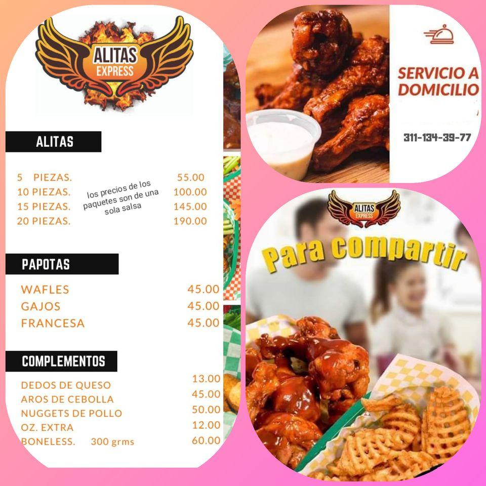 Menu at Alitas Express La Cantera restaurant, Tepic