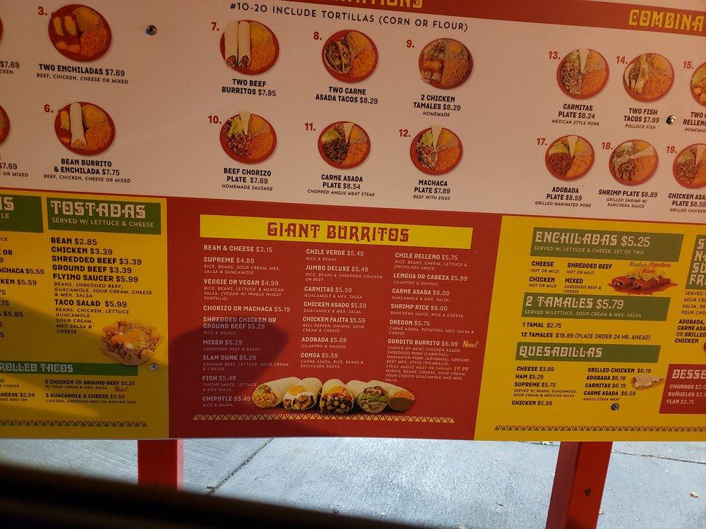 Menu at Muchas Gracias Mexican Food restaurant, McMinnville