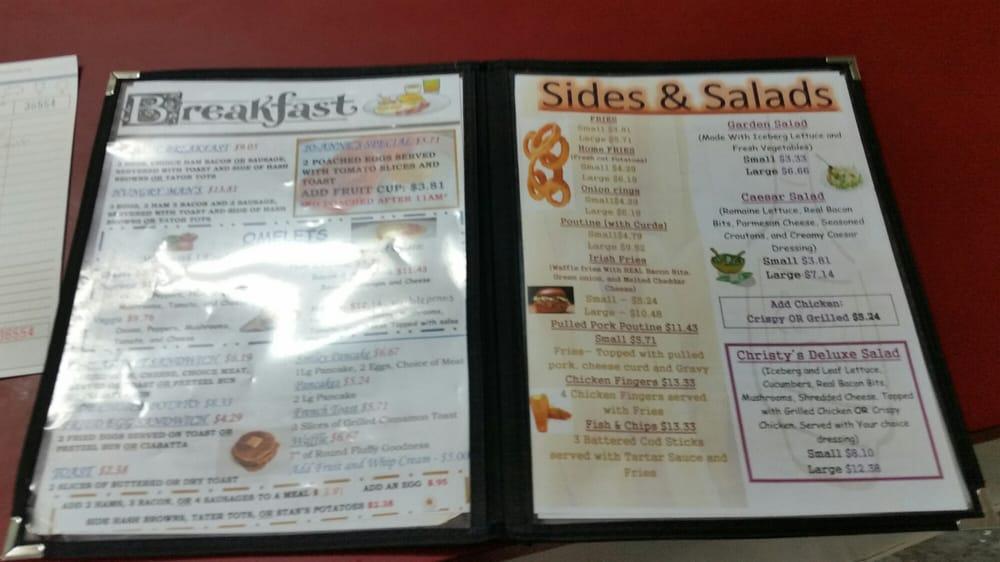 Carta del restaurante The Wooden Shoe, Gull Lake