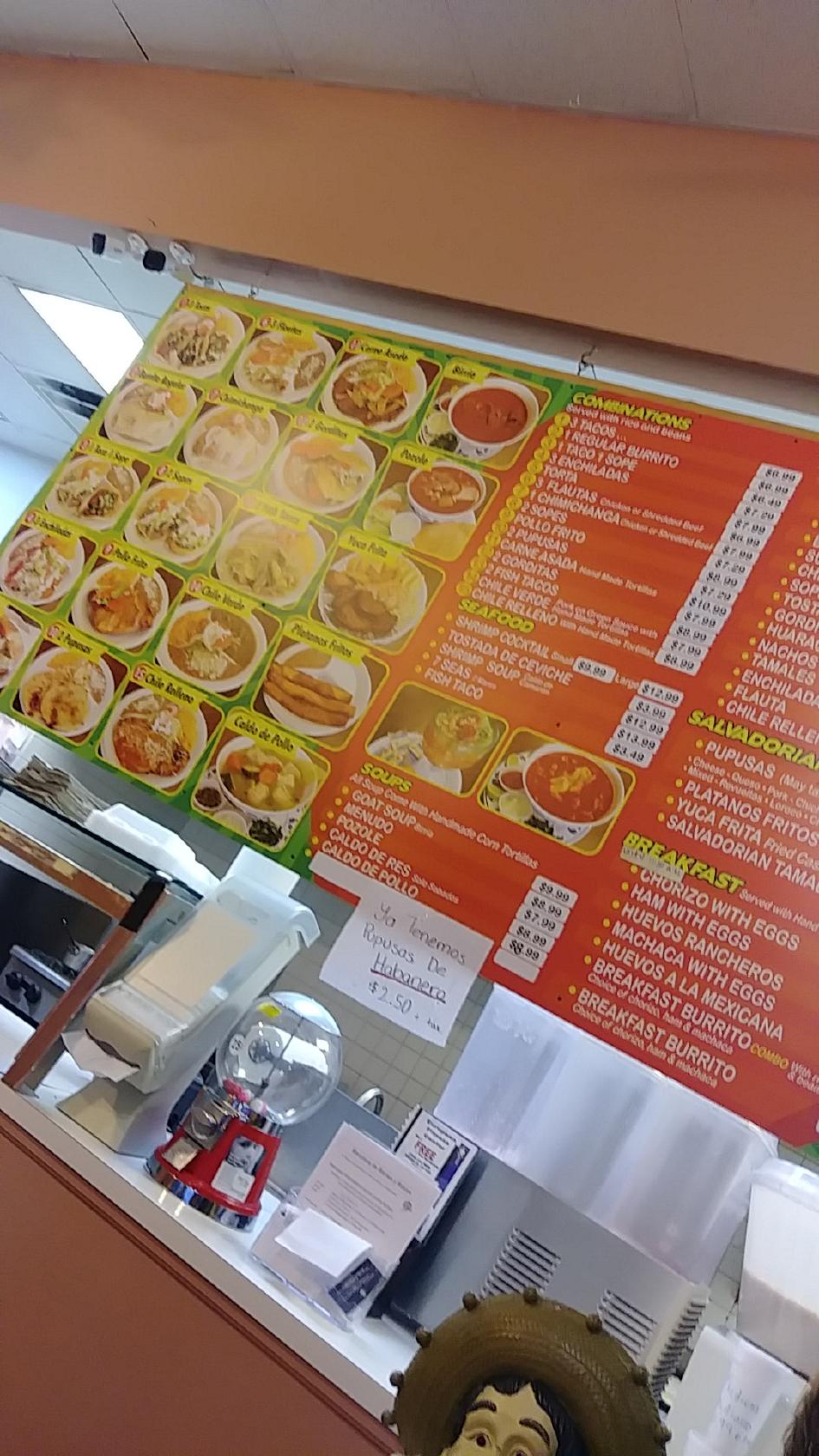 Menu at El Paisano restaurant, Reno, Silverada Blvd
