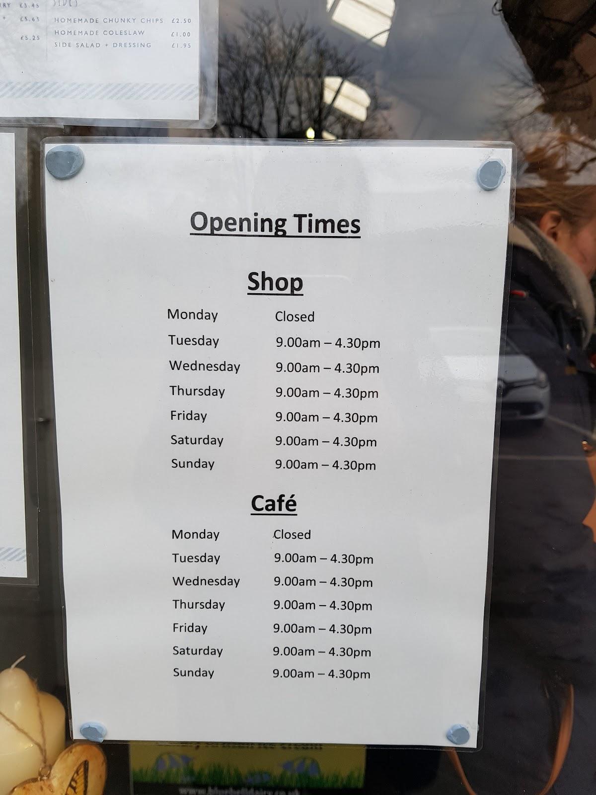 Menu at Hartington Farm Shop & Cafe, Hartington