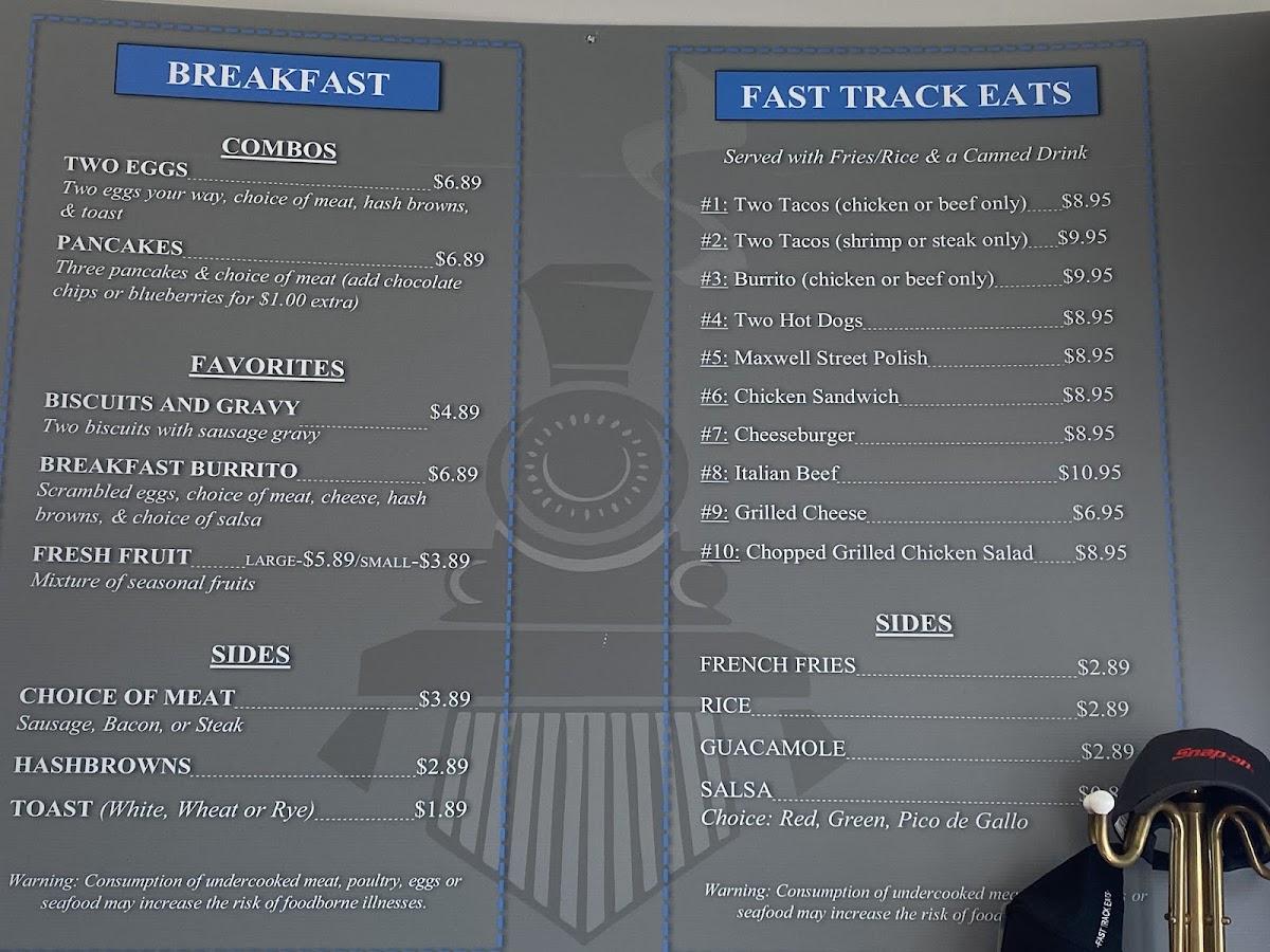Menu at The Crossing - Fast Track Eats restaurant, La Crosse