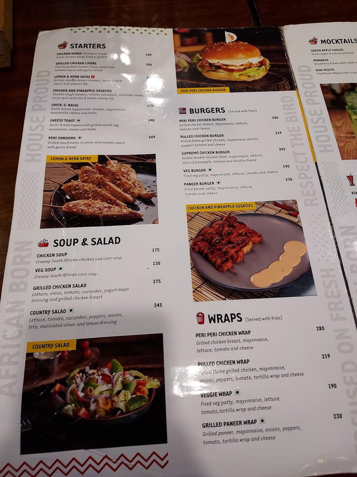 Menu at Galito's Flame Grilled Chicken, Kochi