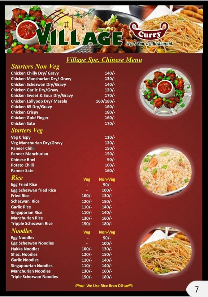 Menu at Village Curry Veg Non-Veg Pune, Pune