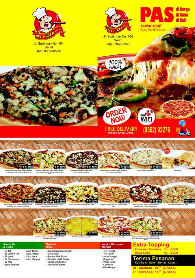 Menu at MyPizza and Resto pizzeria, Seririt