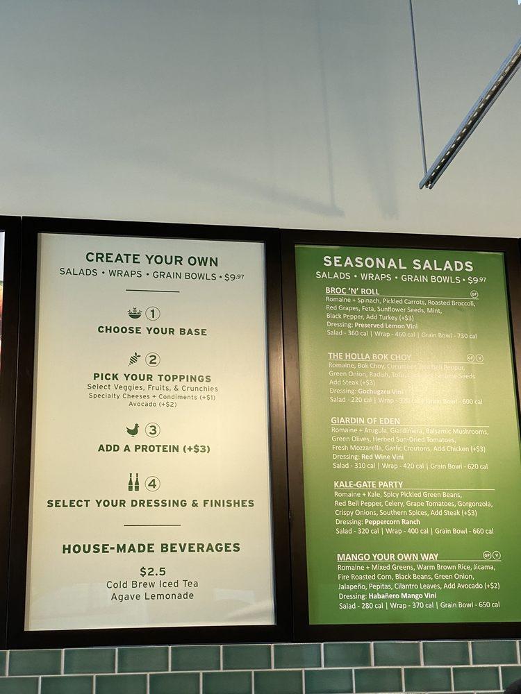 Menu at Evergreens restaurant, Beaverton