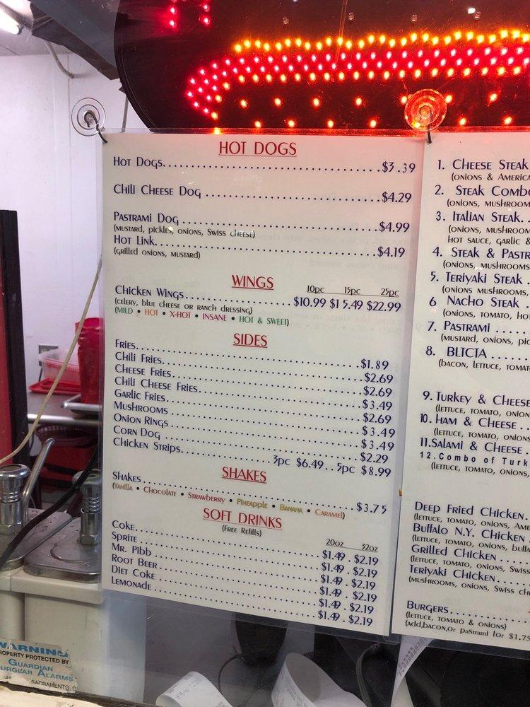 Menu at Original Granite restaurant, Rio Linda