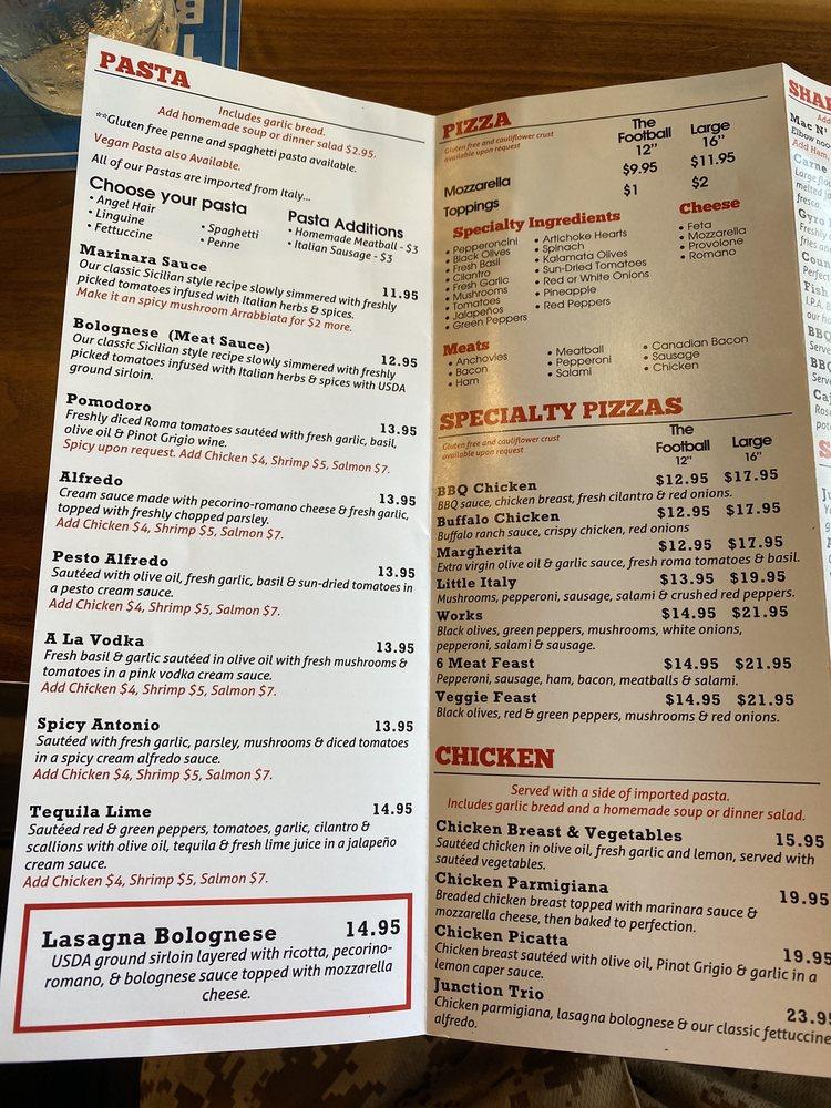 Menu at Junction 52 Bar & Grill, Santee