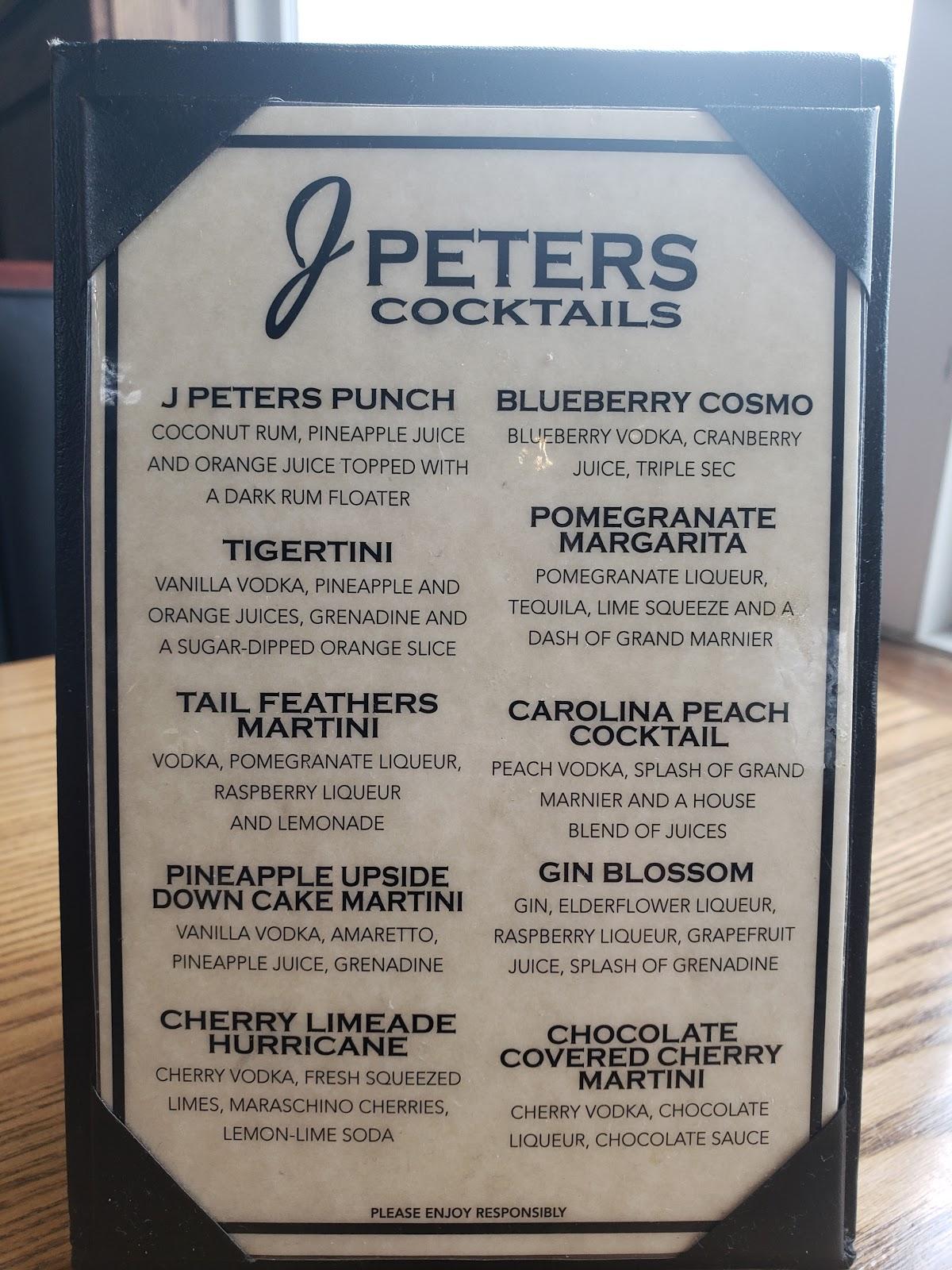 Menu at J.R. Cash's Grill & Bar, Mount Holly