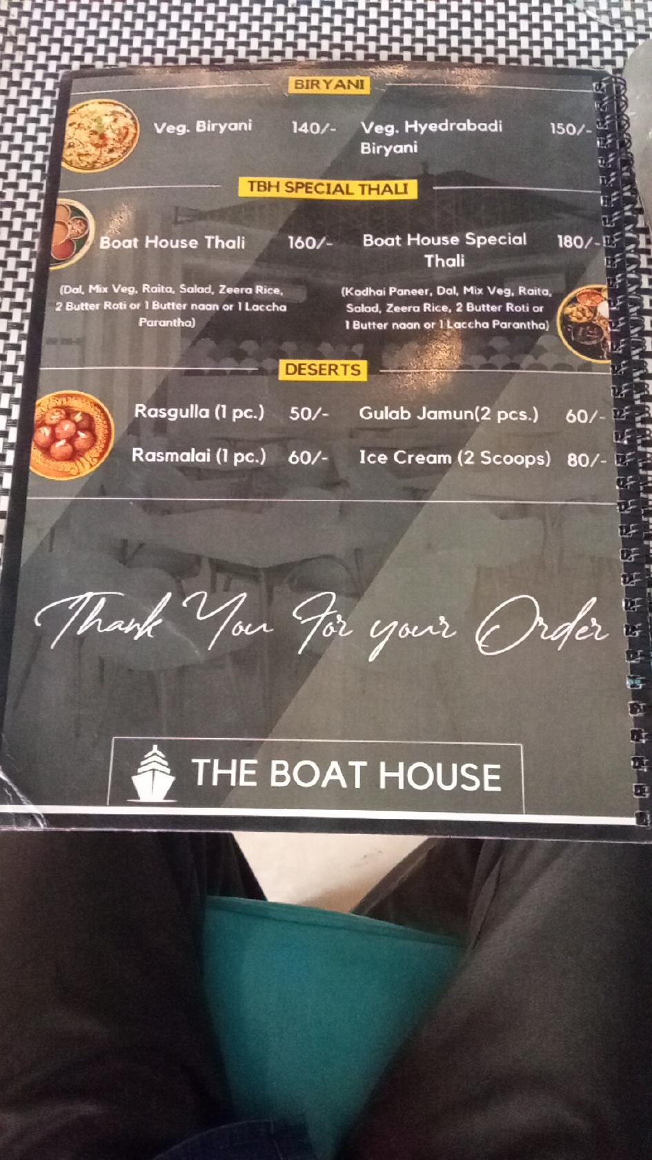 Menu at The Boat House, Ambala Cantt