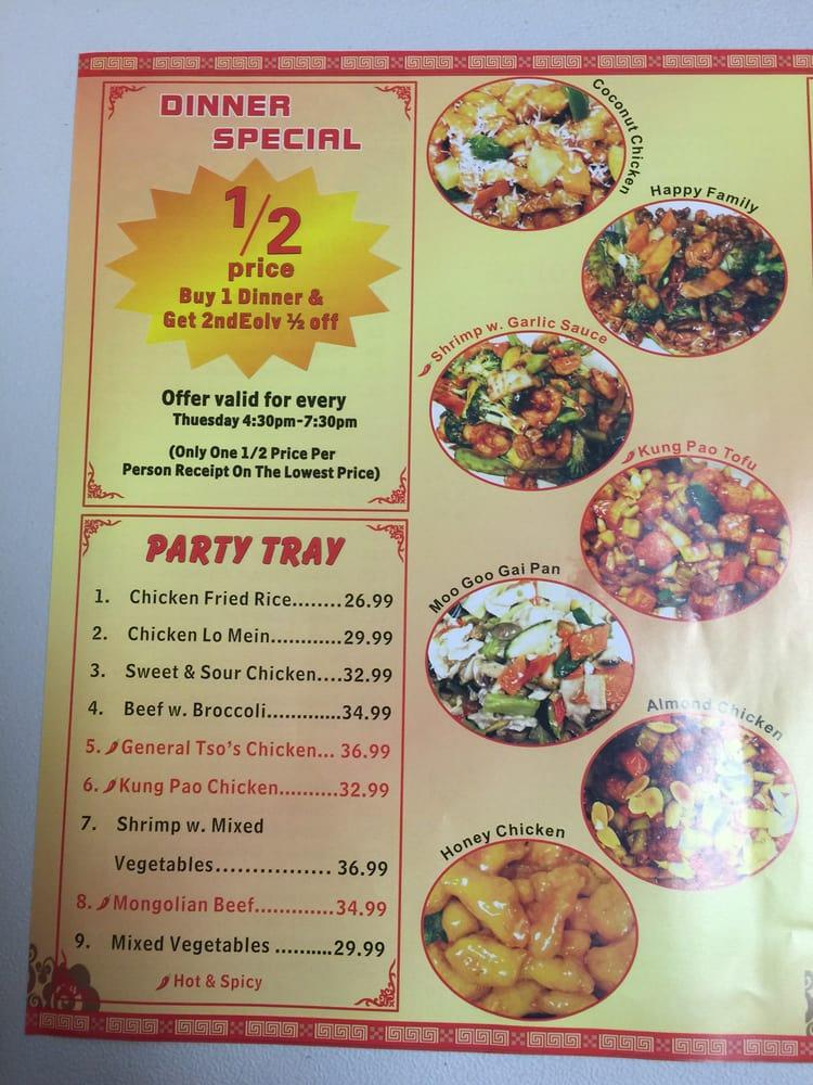 Menu at Chopsticks Chinese Cuisine restaurant, Lincoln