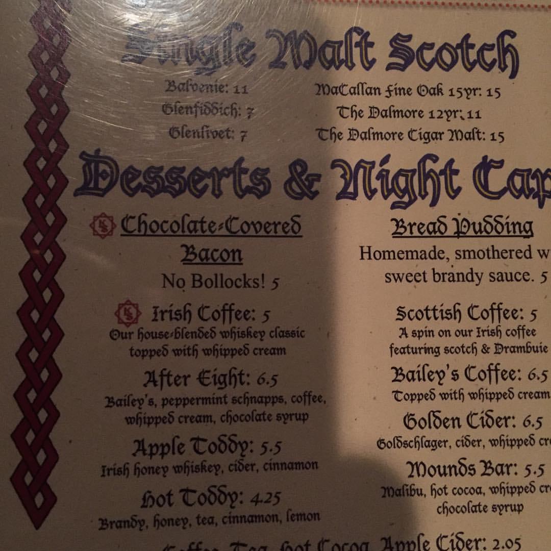 Menu at Keltic Star pub & bar, Manhattan, Moro St #5352
