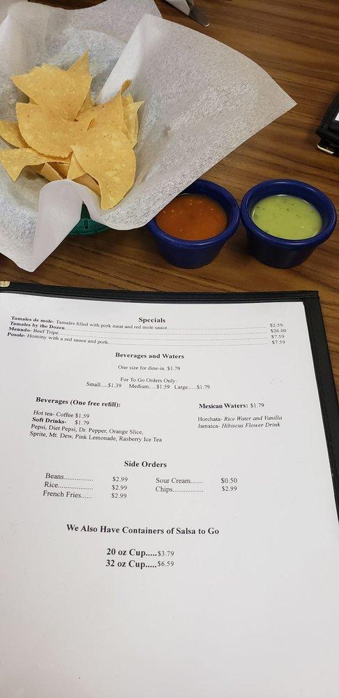 Menu at Las Gorditas Mexican Food restaurant, Flagstaff