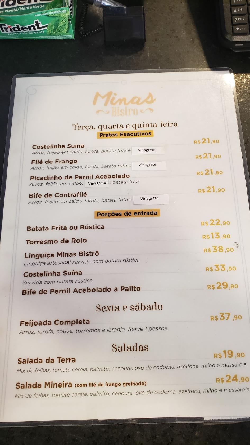 Menu at Minas Bistrô: Feijoada, Almoço,Restaurante Mineiro, Restaurante ...