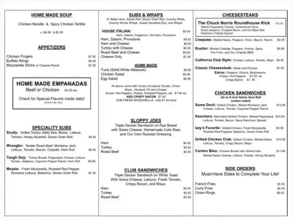 Menu at The 53 Grill cafe, Denville