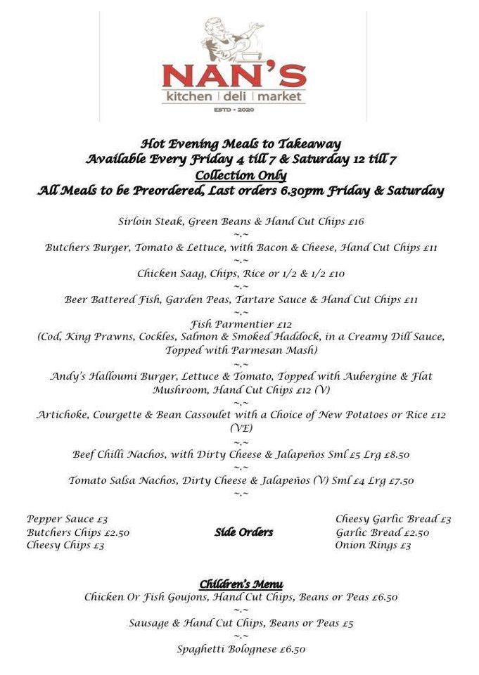 Menu at Butchers Arms at Alltwen pub & bar, Ystalyfera