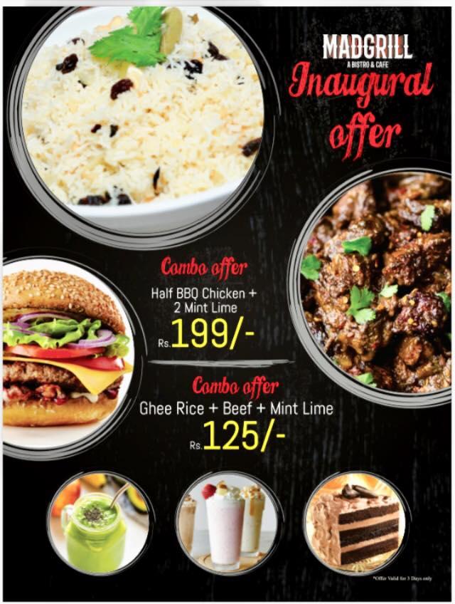Menu at Madgrill, Kochi