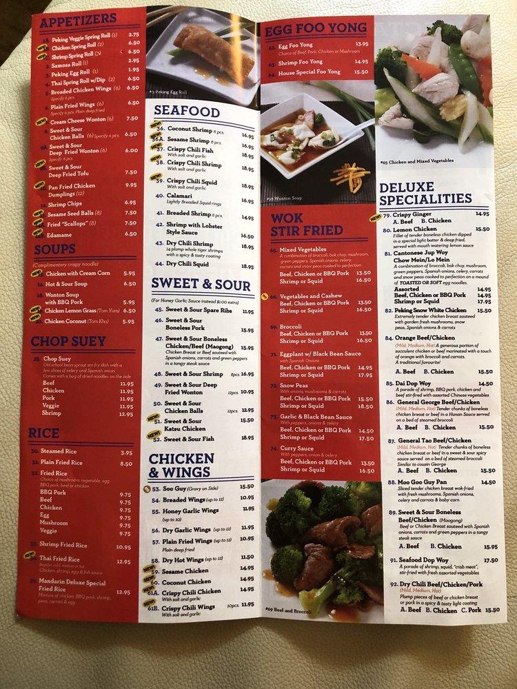Menu at Peking Express since 1984 restaurant, Toronto, 217 Parliament St